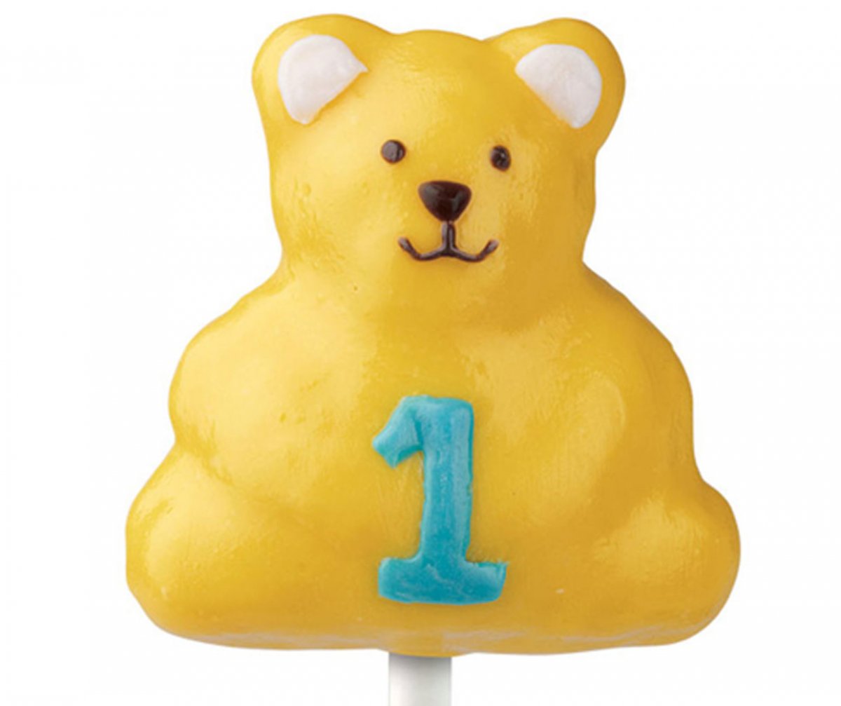 3 D Pops Mini Bamse kageform. CAKE POPS. Kageform til bamse.