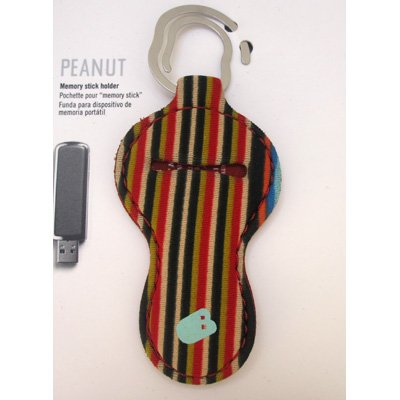 Built Peanut USB Sleeve, blandede striber