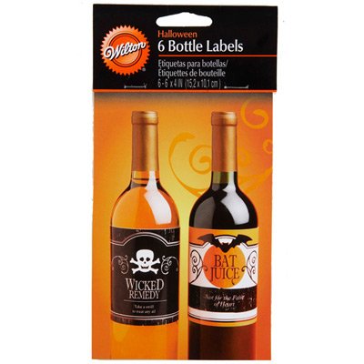 Happyhoola! Halloween labels til flasker. 6 stk i pakken. til halloween ...